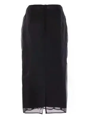Cecilie Bahnsen Midi Skirt With Ruffled Detail