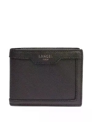 LANCEL Compact Leather Wallet - Black