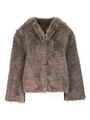 Antonelli Firenze Krumiri Faux-fur Jacket - Brown
