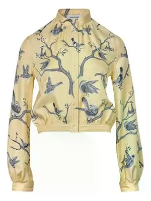 Thom Browne Bird Print Long Sleeve Top
