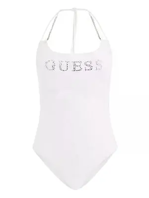 Guess Halterneck One-piece Swimsuit - White