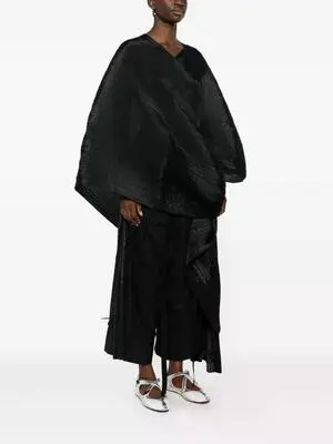 Issey Miyake Asymmetric Pleated Blouse