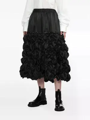 BLACK COMME DES GARÇONS Ruffled Midi Skirt