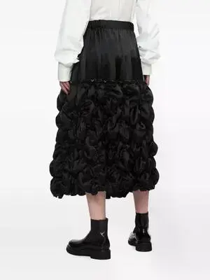 BLACK COMME DES GARÇONS Ruffled Midi Skirt