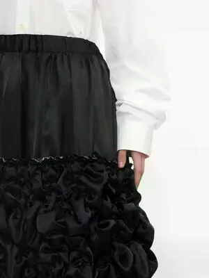 BLACK COMME DES GARÇONS Ruffled Midi Skirt