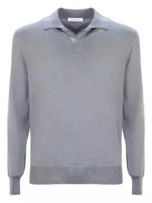 CRUCIANI Long-sleeve Polo Sweater