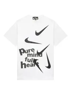 BLACK COMME DES GARÇONS X Nike Graphic-print T-shirt - White