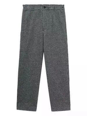 BLACK COMME DES GARÇONS Houndstooth-pattern Trousers