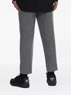 BLACK COMME DES GARÇONS Houndstooth-pattern Trousers