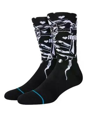 Stance Graphic-print Crew Socks - Black