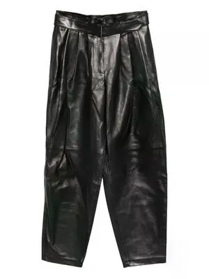 Magda Butrym Belted Leather Trousers