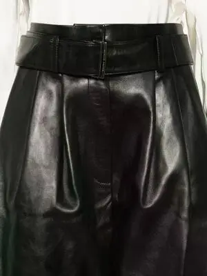 Magda Butrym Belted Leather Trousers