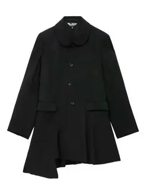 BLACK COMME DES GARÇONS Peplum Hem Coat