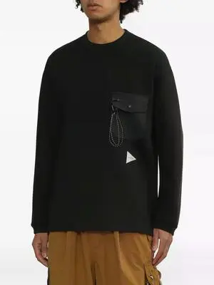 AND WANDER Crew-neck Sweatshirt