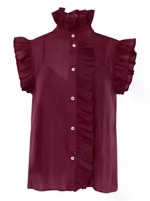 CHRISTY LYNN Marfa Ruffled Blouse