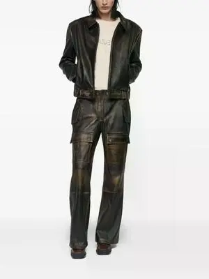 MISBHV Leather Moto Cargo Trousers