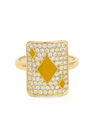 MYSTERYJOY 18k Yellow Diamond Honneur Ring - Gold