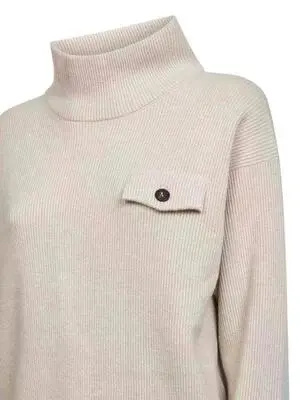 Brunello Cucinelli Ribbed High-neck Sweater