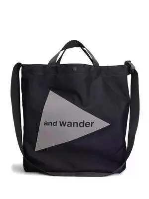 AND WANDER Top-handle Tote Bag - Black