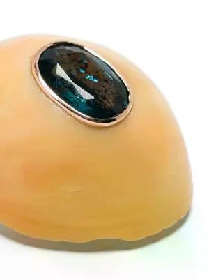 DEZSO 18k Rose Gold Narita Kyanite Pendant