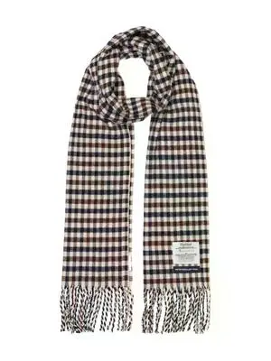 Aquascutum Checked Fringed Scarf - Neutrals