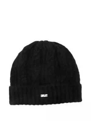 Herno Logo-plaque Beanie - Black