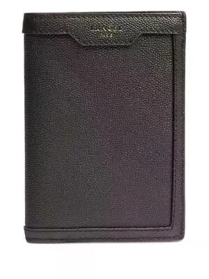 LANCEL Compact Leather Wallet - Black