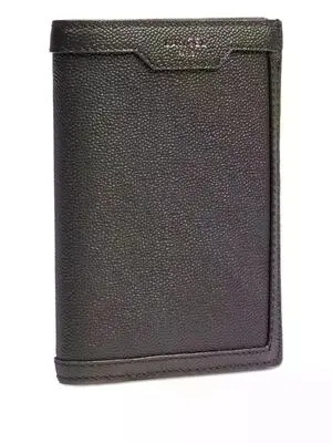 LANCEL Compact Leather Wallet - Black