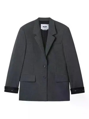 Msgm Notched Lapel Blazers For Women
