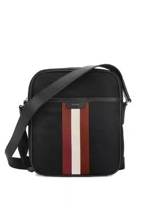 Bally Striped Messenger Bag - Black