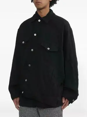 BLACK COMME DES GARÇONS Buttoned Pocket Overshirt