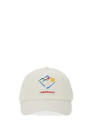 Casablanca Montagne Sportif Baseball Cap - White