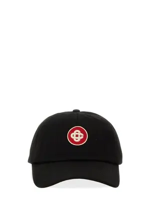 Casablanca Baseball Cap With Logo Patch - Black