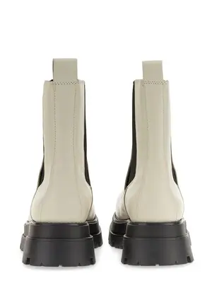 Ash Elite Leather Chelsea Boots - White