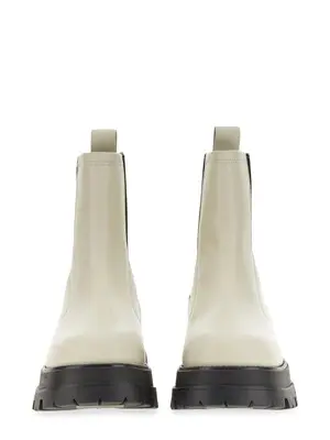 Ash Elite Leather Chelsea Boots - White
