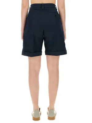 Aspesi Cotton-linen Blend Shorts
