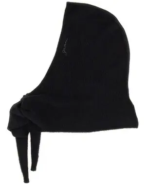 GANNI Wool Balaclava - Black
