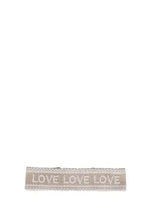 LABEL K Braided Fabric Bracelet - Beige
