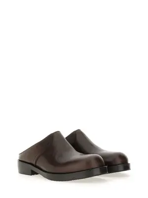 Dries Van Noten Leather Clogs