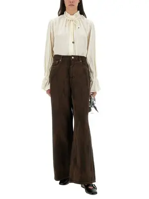 GANNI Wide Leg Trousers