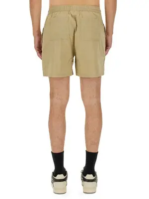 REPRESENT Bermuda Shorts With Logo - Beige