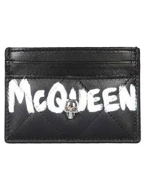 Alexander McQueen Card Holder "skull - Black