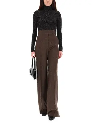 Max Mara Wool And Cashmere Mouliné Turtleneck