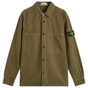 Stone Island Logo Overshirts For Men