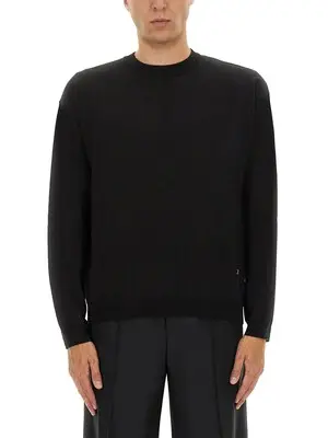 Moschino Wool And Silk Pullover - Black