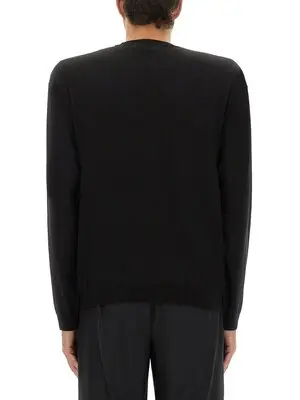 Moschino Wool And Silk Pullover - Black