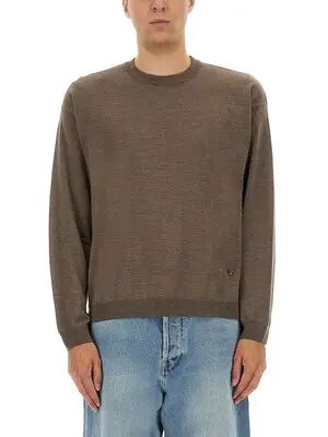 Moschino Wool And Silk Pullover - Brown