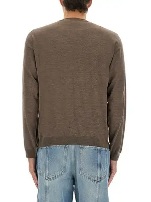 Moschino Wool And Silk Pullover - Brown