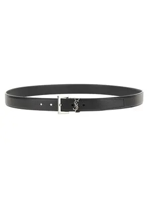 Saint Laurent Cassandras Belt - Black
