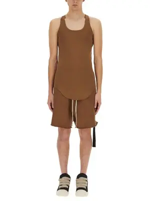 Rick Owens Cotton Tank Top - Brown